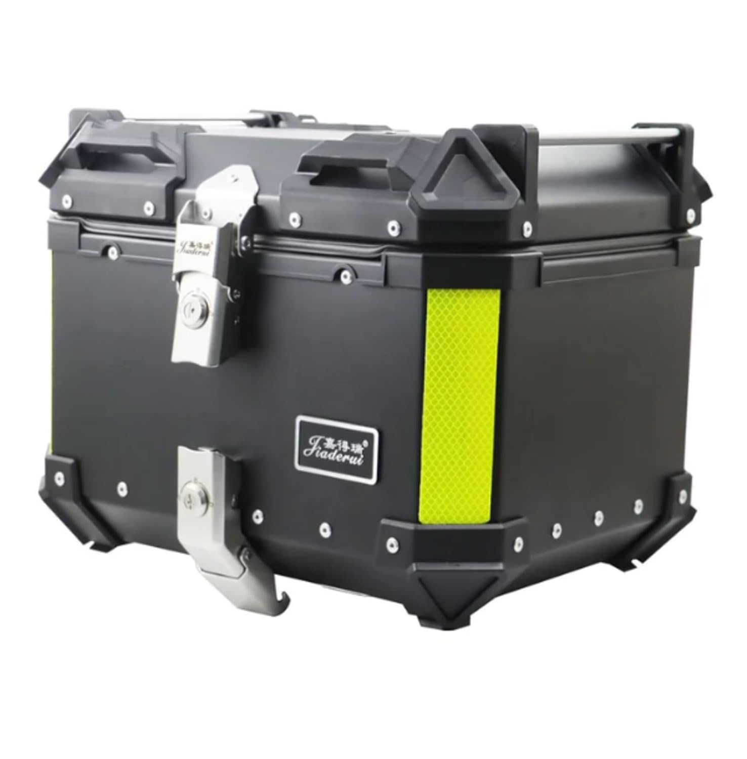 Introducing JDR Aluminium Top Box with Backrest (55 Litres)/ Black: The ...